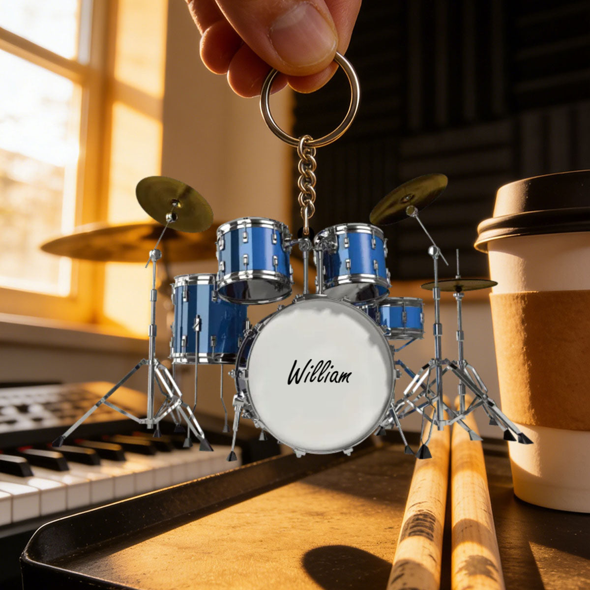Drums Styles Colorful Drums Personalized Keychain - Gift For Drummer ...