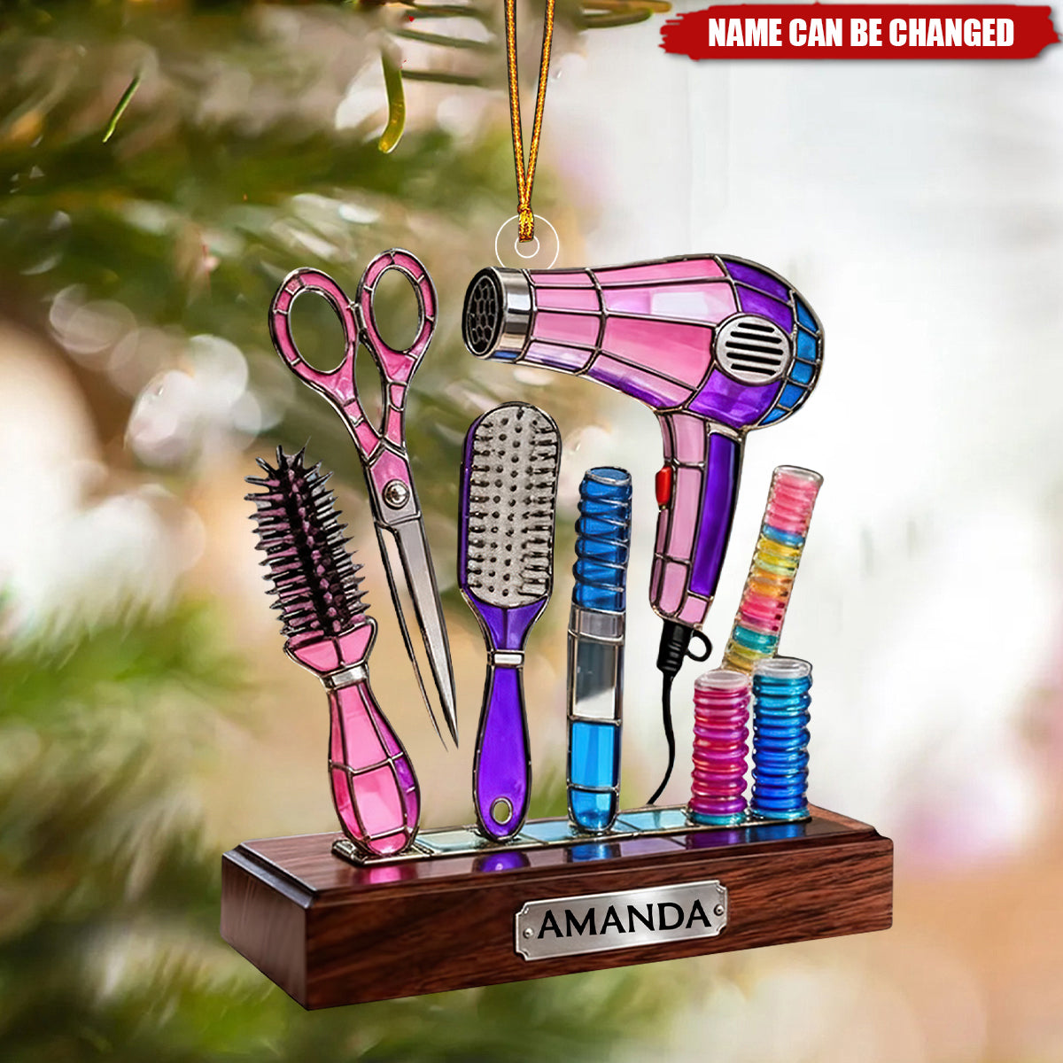 Personalized Hair Stylist Ornament, Hairdresser Christmas Gift, Salon ...