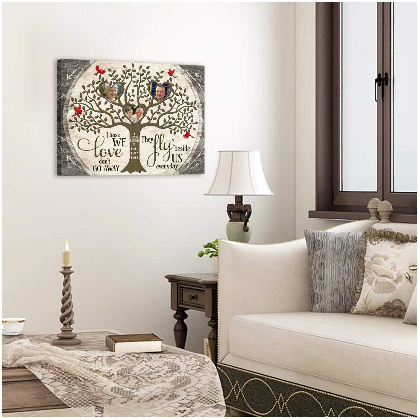 Personalized Family Tree Memorial Poster - helloxe